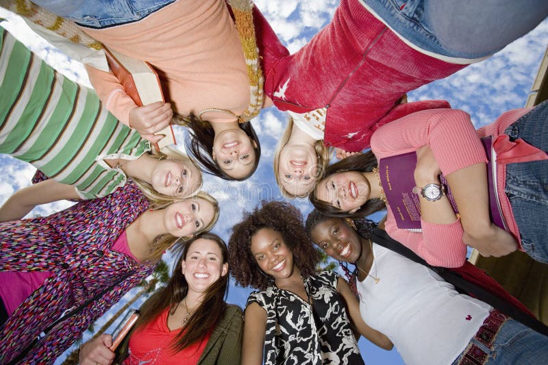 Friends Forming Huddle stock photo. Image of hispanic - 29648108