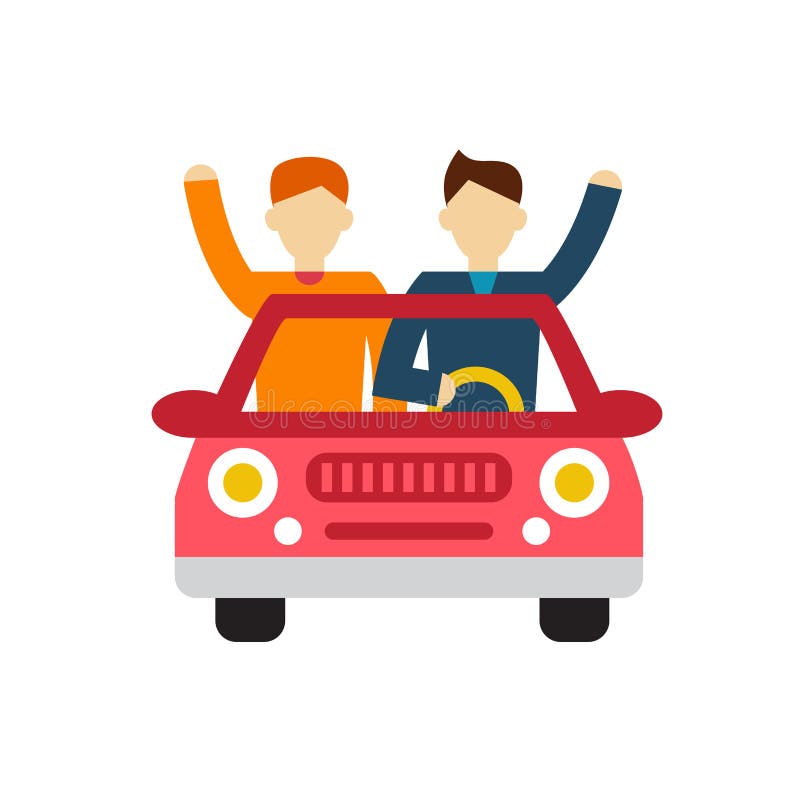 Friends and Friendly Relationship Icon Stock Illustration ...