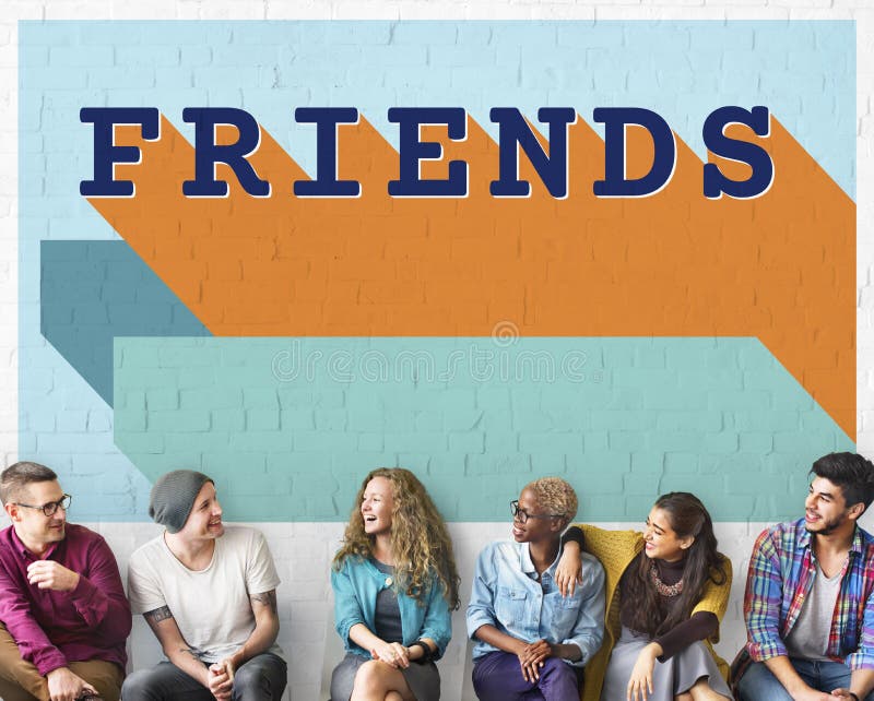 Friends Friendship Enjoyment Group Young Concept Stock Image - Image of ...