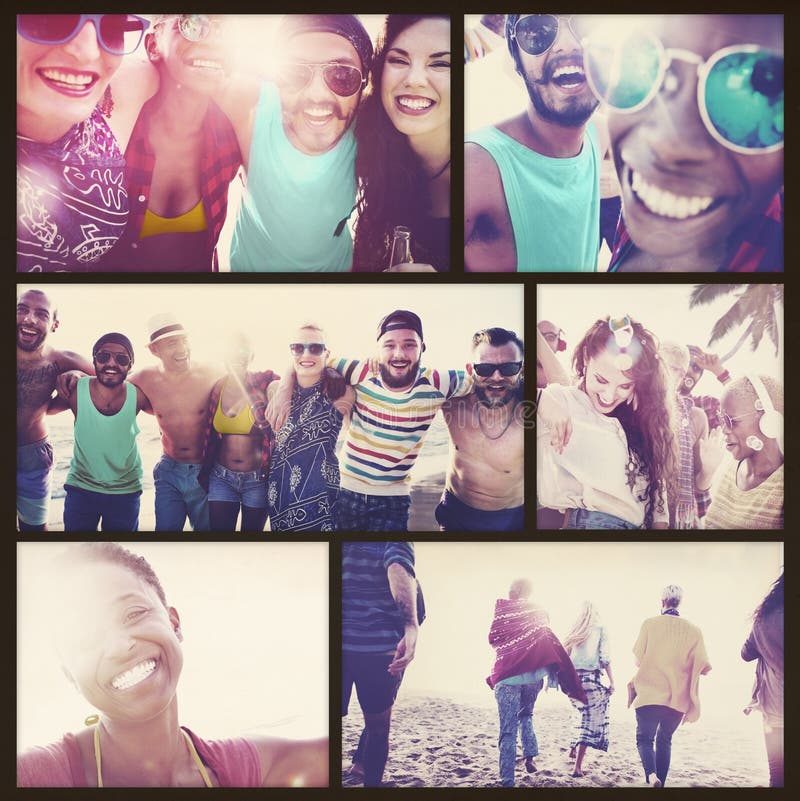 Friends Friendship Leisure Vacation Togetherness Fun Concept Stock ...