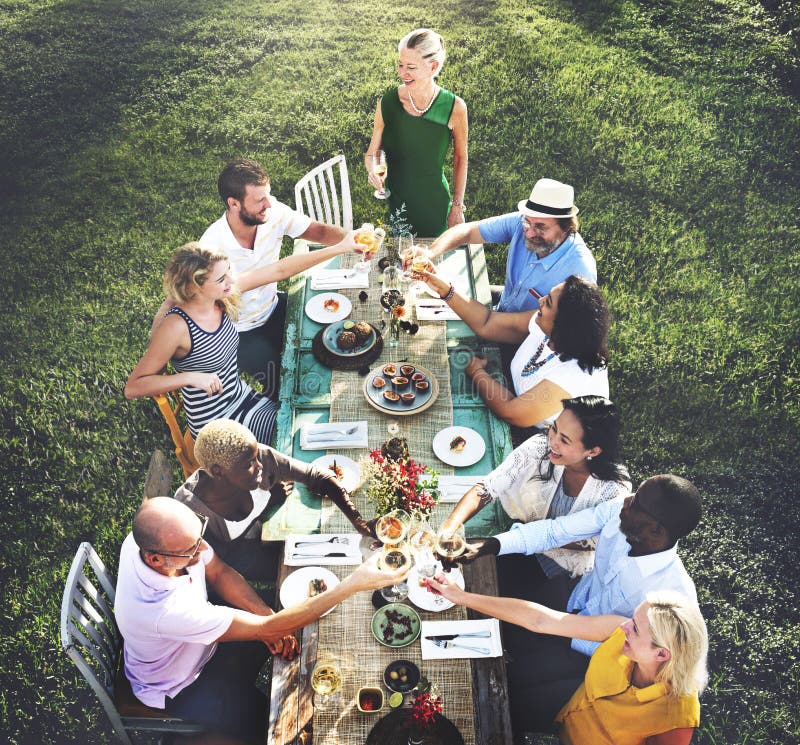 Friends Friendship Party Hanging Out Concept Stock Image - Image of ...