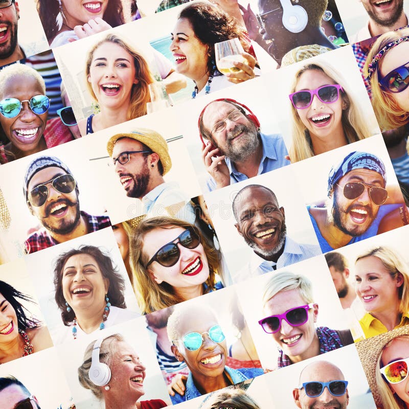 Friends Friendship Portrait Togetherness Fun Concept Stock Image ...