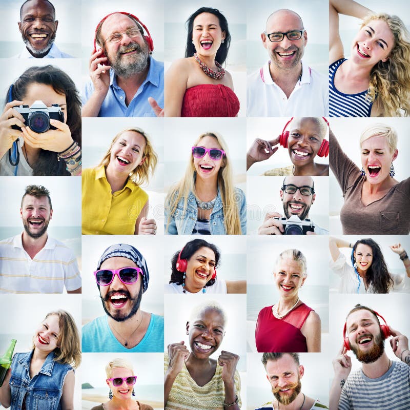 Friends Friendship Portrait Togetherness Fun Concept Stock Photo ...