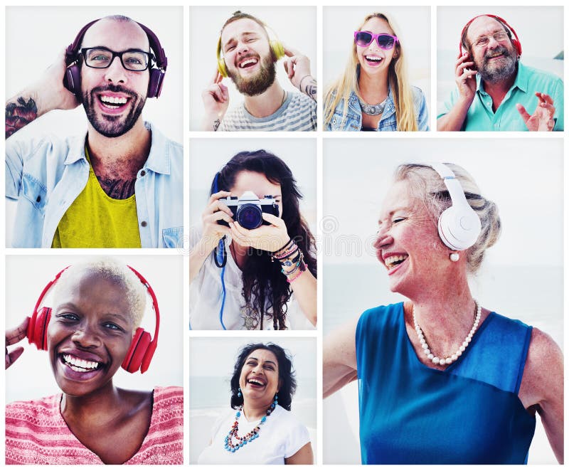 Friends Friendship Portrait Togetherness Fun Concept Stock Photo ...