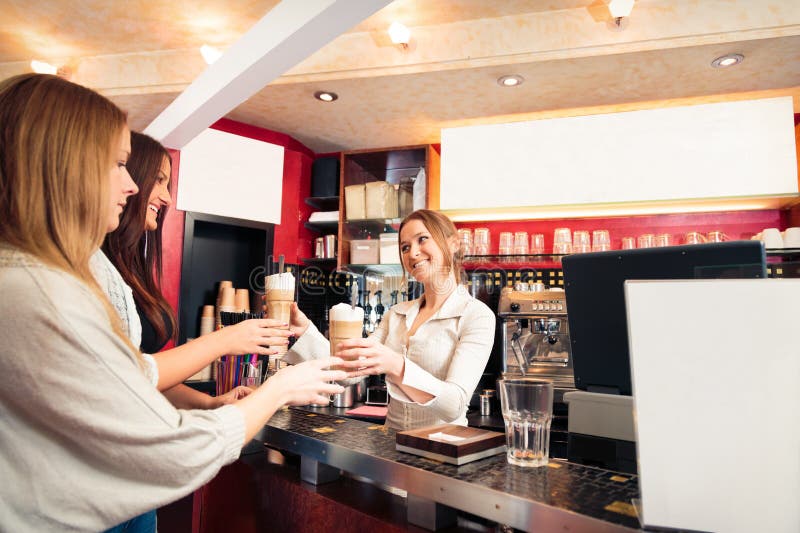 Friends Getting a Cup of Coffee Stock Image - Image of working, indoors ...