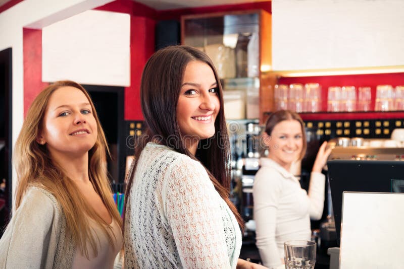 Friends Getting a Cup of Coffee Stock Image - Image of friends, cafe ...