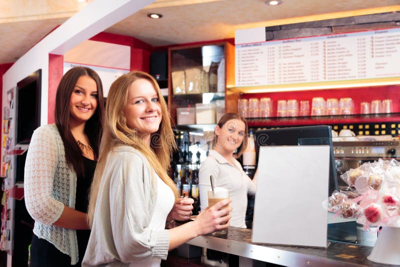 Friends Getting a Cup of Coffee Stock Image - Image of coffee, friends ...