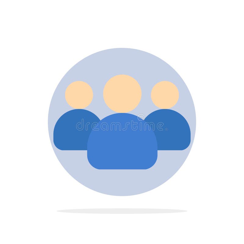 Friends, Group, Users, Team Abstract Circle Background Flat Color Icon ...