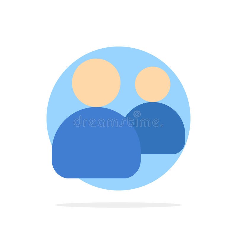 Friends, Group, Users, Team Abstract Circle Background Flat Color Icon ...