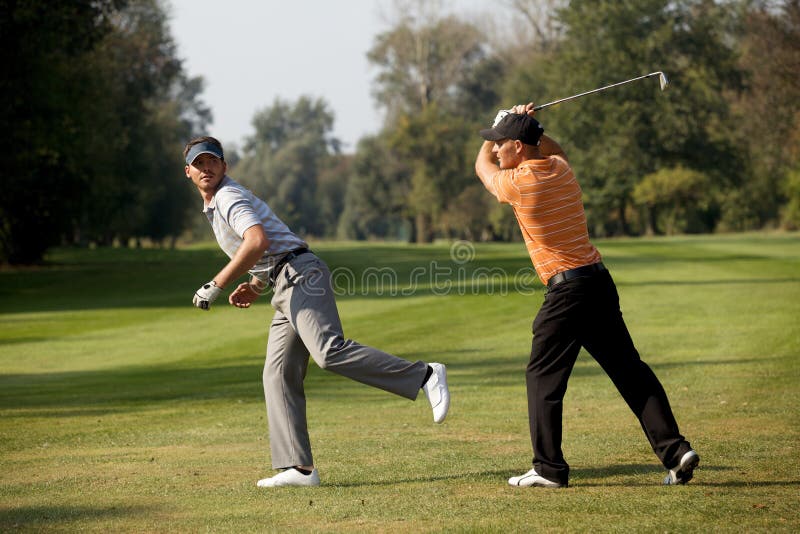 Human Hand Positioning Golf Ball on Tee, Close-up Stock Image - Image ...