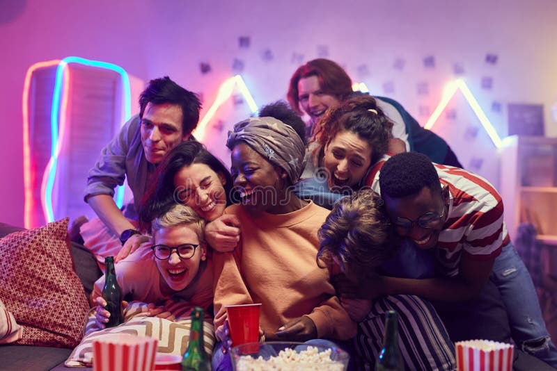 Friends Having Fun at Party Stock Image - Image of smiling ...