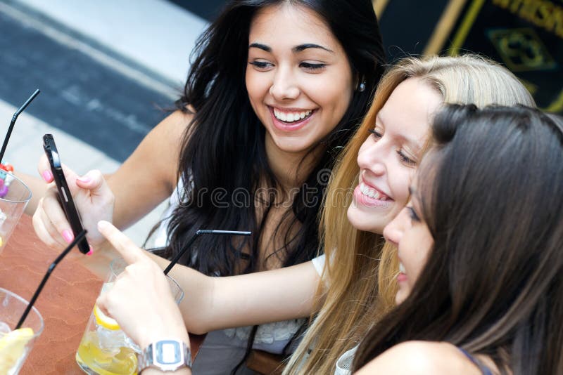 Cell or mobile phone fun stock photo. Image of young, outside - 829040