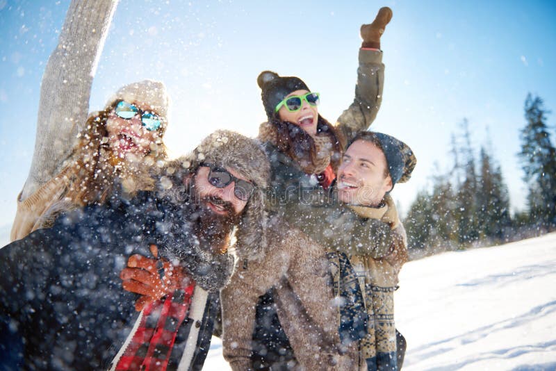 Winter holiday stock photo. Image of love, enjoyment - 99942204