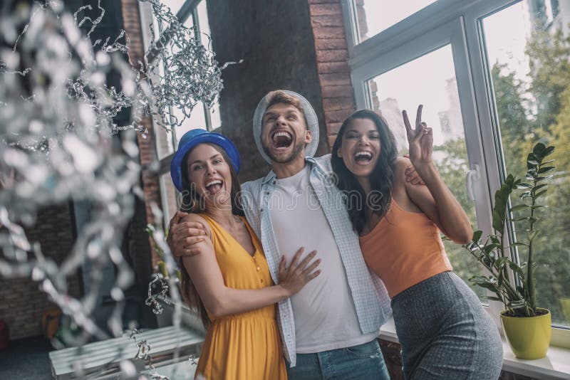 Friends Having a Good Time at the Party Stock Photo - Image of ...