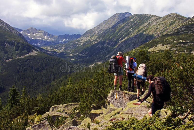 Friends Hiking through the Wilderness of Buila Vanturarita National ...
