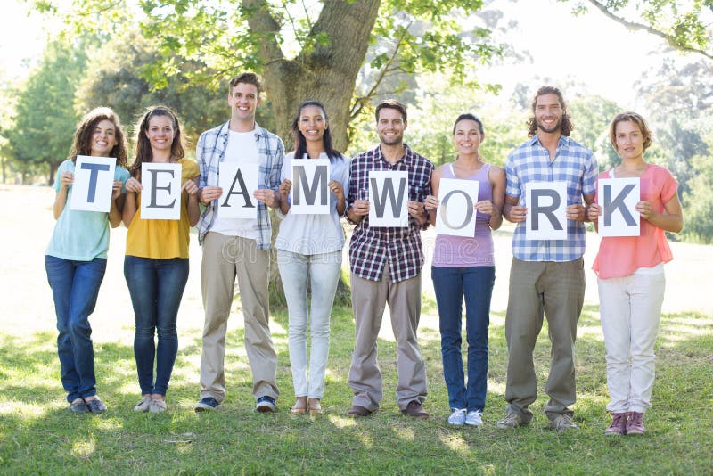 Diverse Group Holding Sign with Letters Share Stock Photo - Image of ...