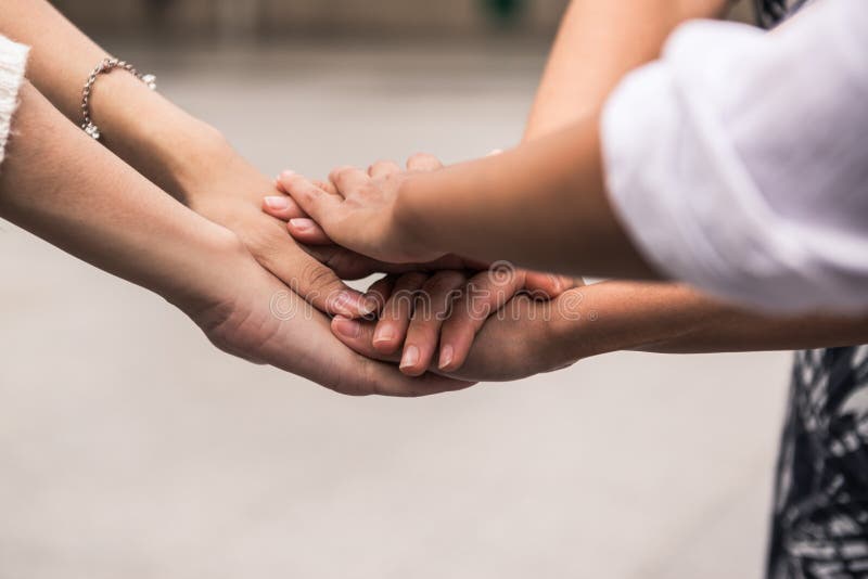Teamwork Join Hand Together Stock Image - Image of hand, corporate ...