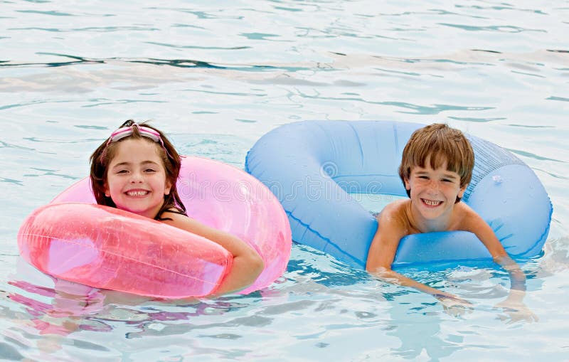 Friends at the Pool stock photo. Image of grinning, cute - 8522076