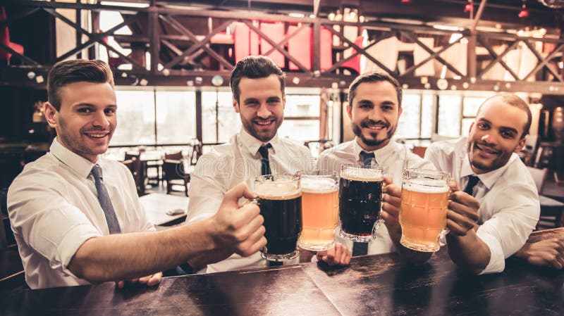 Friends in pub stock photo. Image of drink, corporate - 89534006