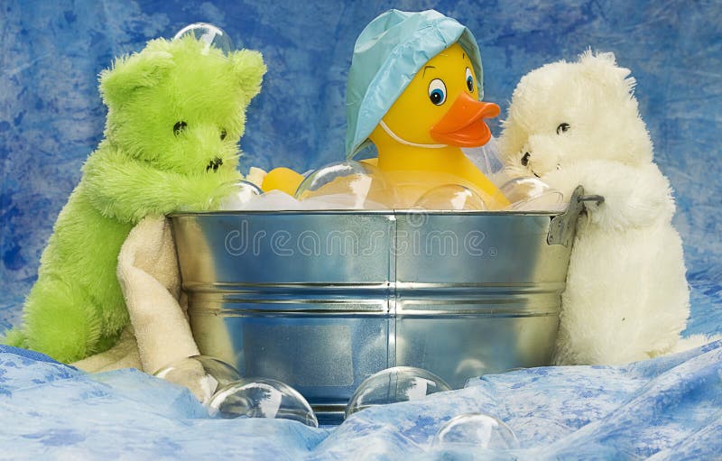 Friends Rub a Dub Dub stock photo. Image of prop, animal - 9738658