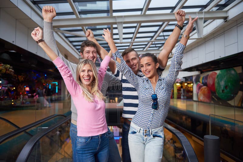 Friends in shopping stock photo. Image of happy, casual - 60892574