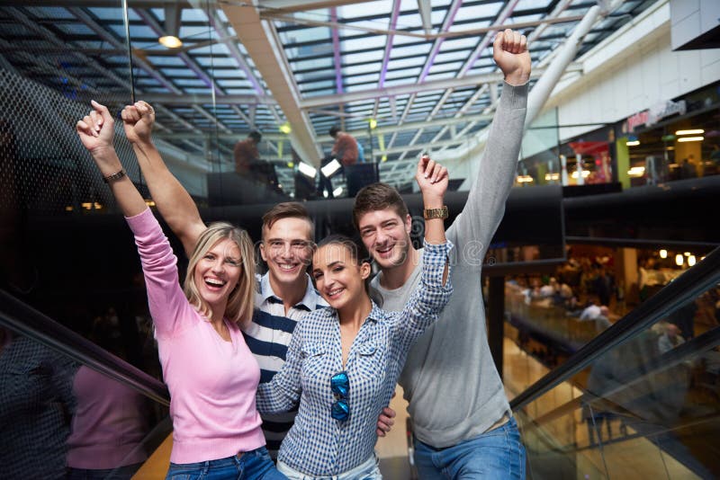 Friends in shopping stock photo. Image of happy, caucasian - 60893272