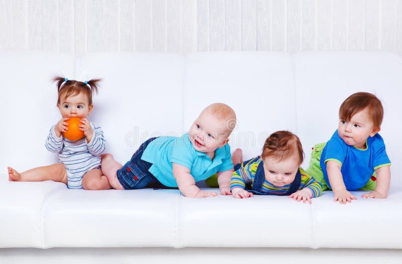 Three babies stock image. Image of communication, child - 18936269
