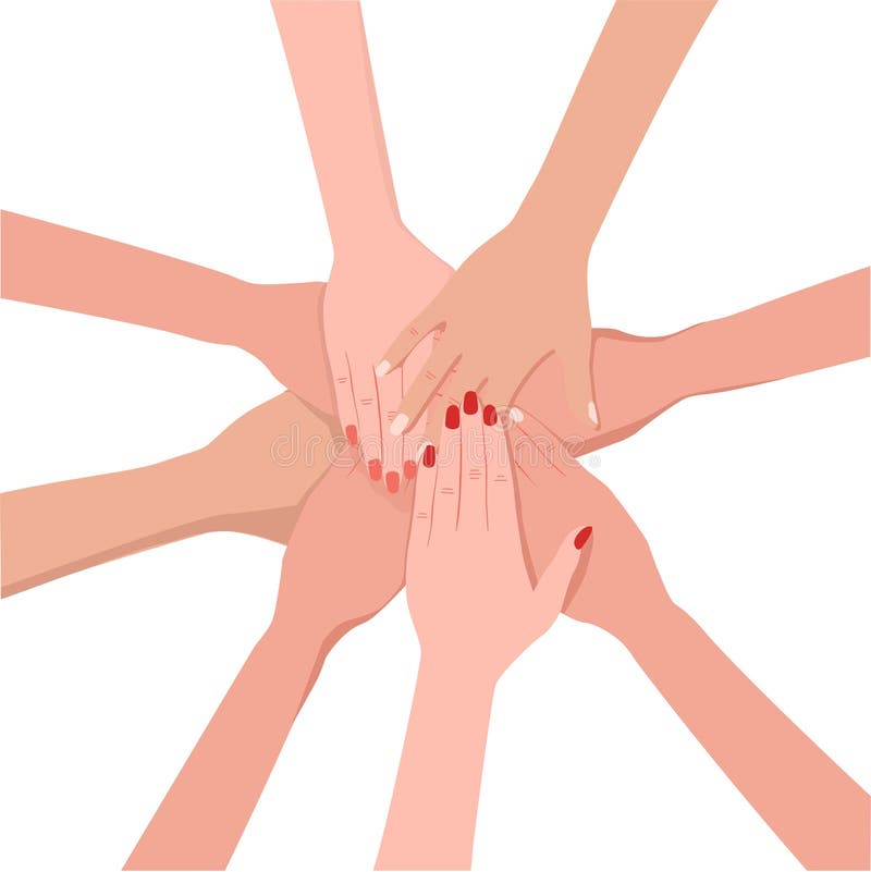 Stack Hands Showing Unity Teamwork Stock Illustrations – 127 Stack ...
