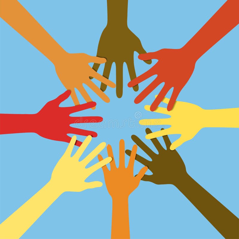 Stack Hands Showing Unity Teamwork Stock Illustrations – 105 Stack ...