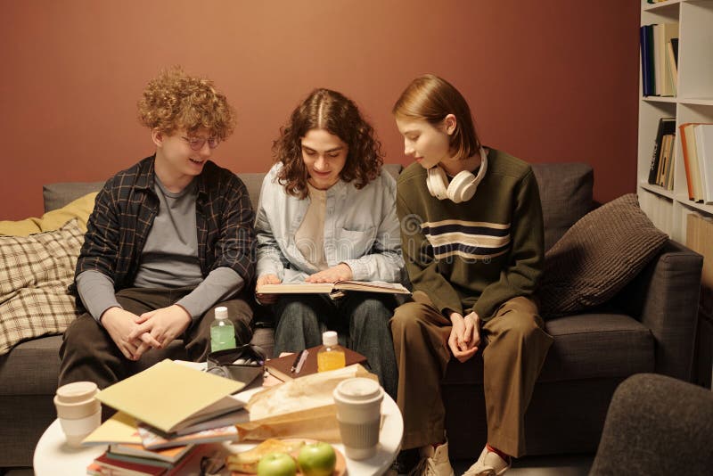 Friends Studying Together stock image. Image of collaborate - 362007557