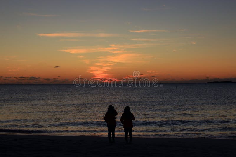 Friends and sunset stock image. Image of friends, ocean - 59922885