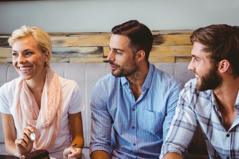 Friends Taking a Cup of Coffee Stock Photo - Image of house, three ...