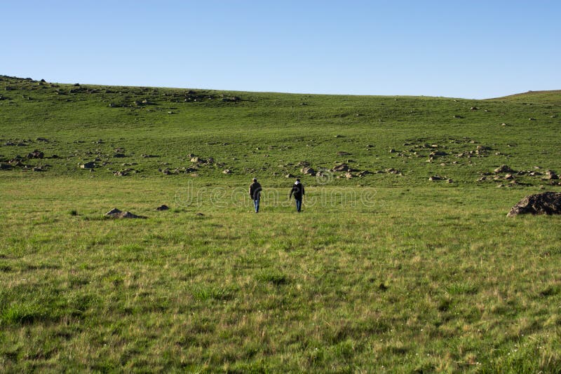 Friends Taking an Excursion Stock Image - Image of backpacker, nature ...