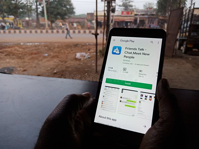 Friends Talk Chat Meet New Online Mobile Application Software Presented ...