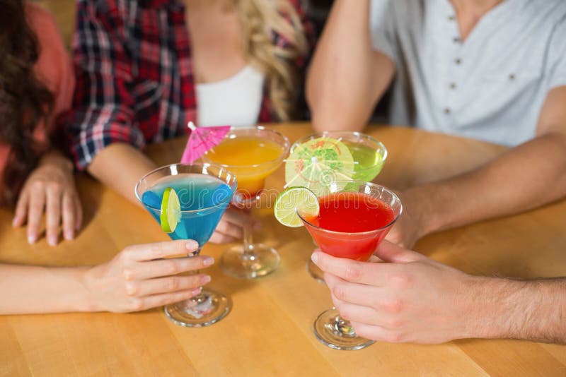 Friends Toasting with Cocktails Stock Photo - Image of friends, glass ...
