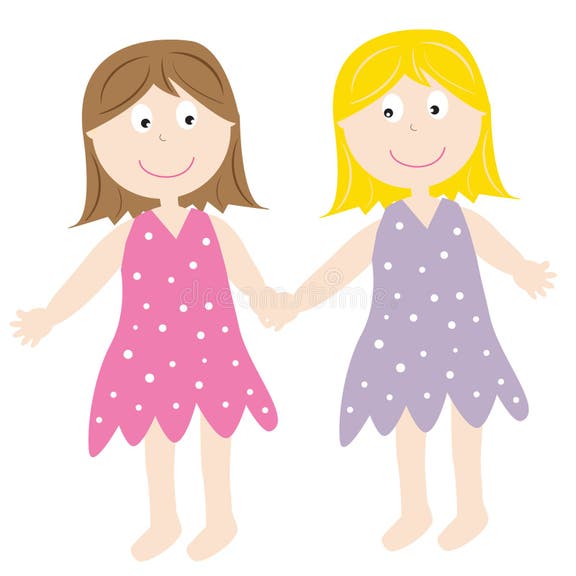 Twins Holding Hands Stock Illustrations – 103 Twins Holding Hands Stock ...