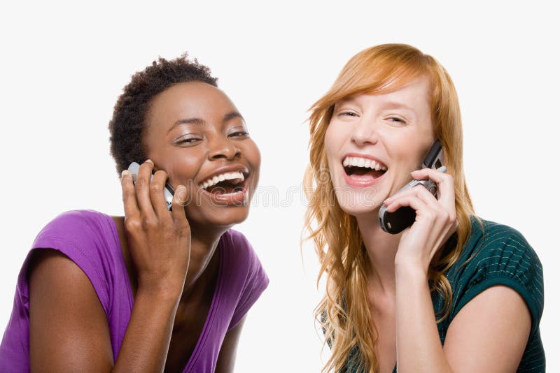 Friends using cell phone stock photo. Image of caucasian - 62562122