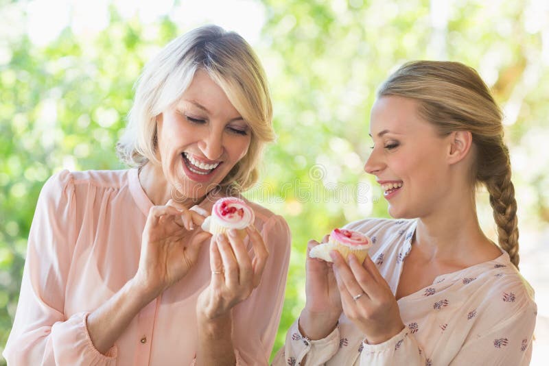 Friends Using Having Sweet Food at Restaurant Stock Photo - Image of ...