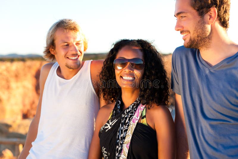 Friends on vacation stock photo. Image of discover, love - 18618744