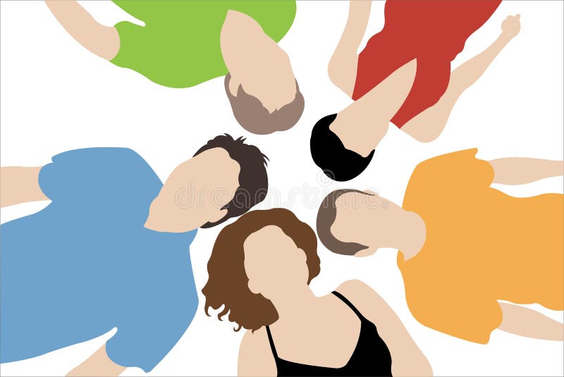 Friends vector stock vector. Illustration of drawing, lifestyles - 4093580