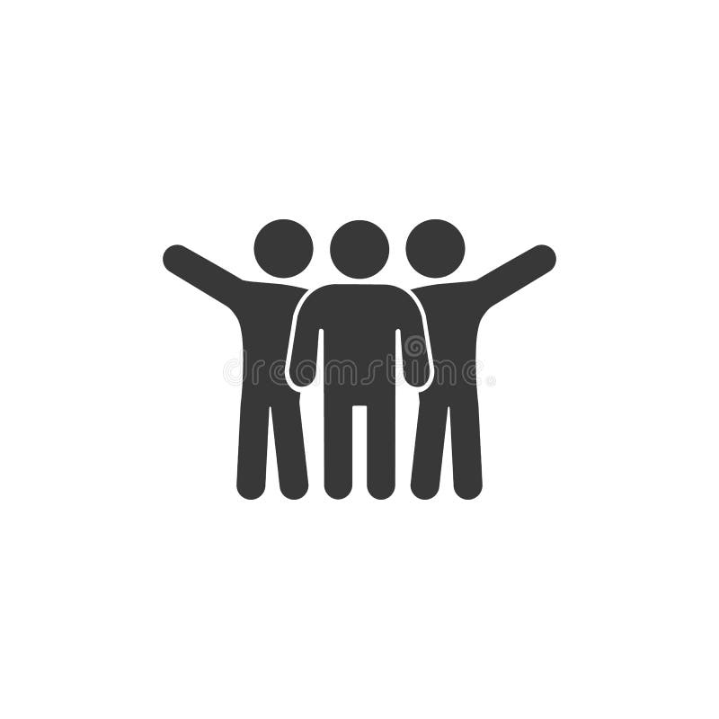 Friends Vector Icon Men, Group. Successful People Businessmen Icon ...