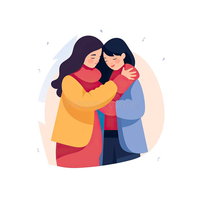 Friends Vector Illustration. Stock Illustration - Illustration of faces ...