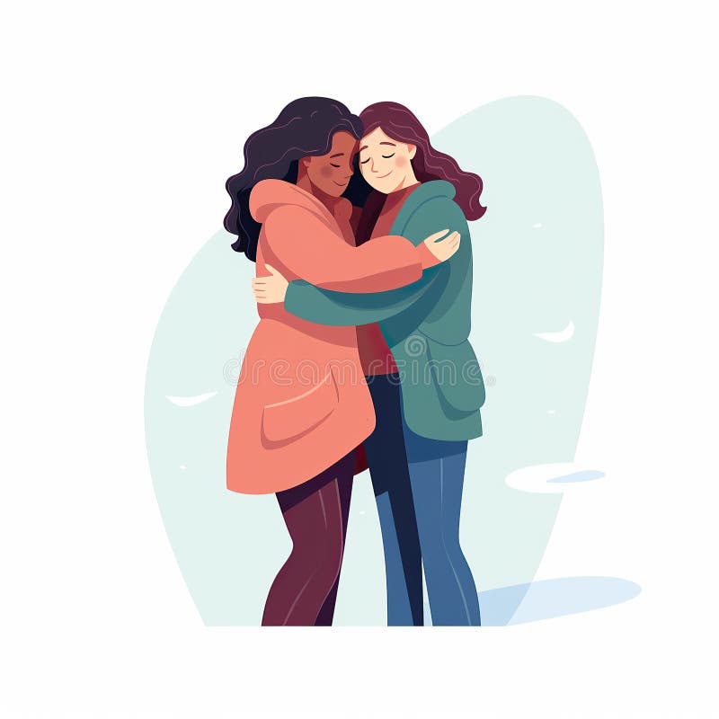 Friends Vector Illustration. Stock Illustration - Illustration of ...