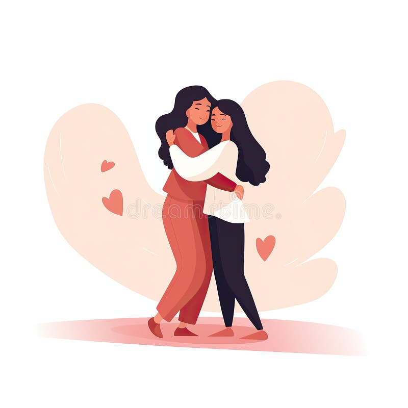 Friends Vector Illustration. Stock Illustration - Illustration of ...