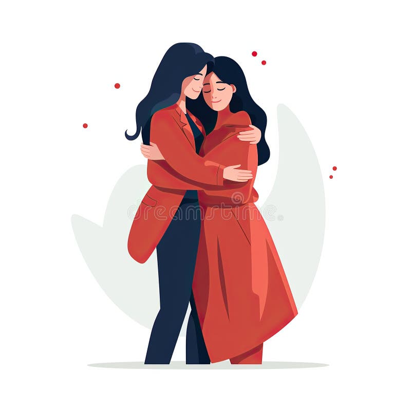 Friends Vector Illustration. Stock Illustration - Illustration of unity ...