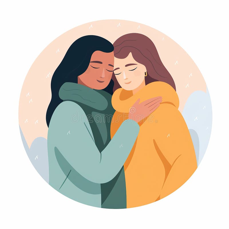 Friends Vector Illustration. Stock Illustration - Illustration of ...