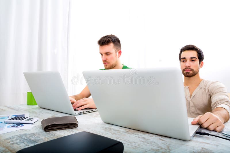 Friends working together stock image. Image of businesspeople - 60737337