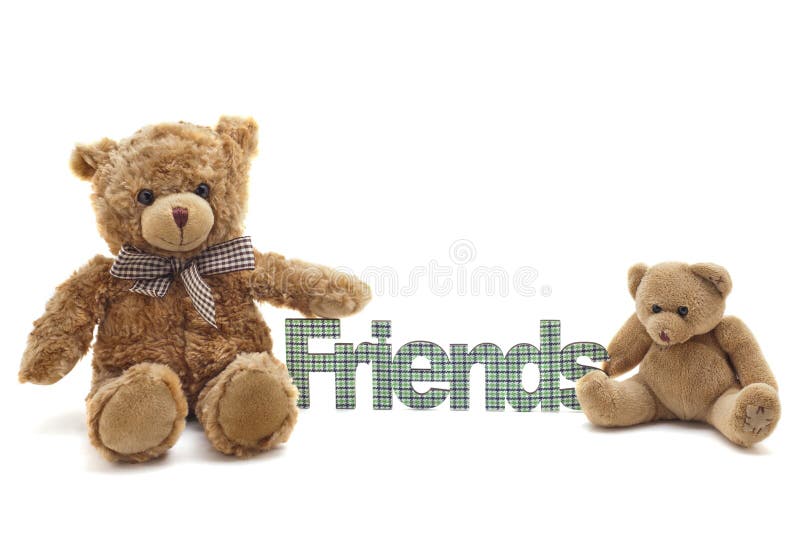 Teddy bears friendship stock photo. Image of safety, together - 37140100