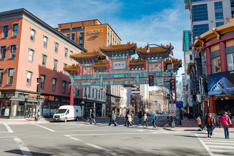 Friendship Arch in Chinatown in Washington, D.C Editorial Image - Image ...