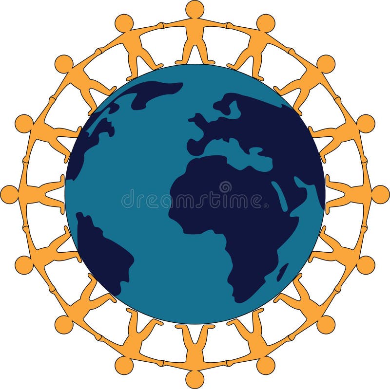 Friendship Around the World Symbol Stock Vector - Illustration of ...